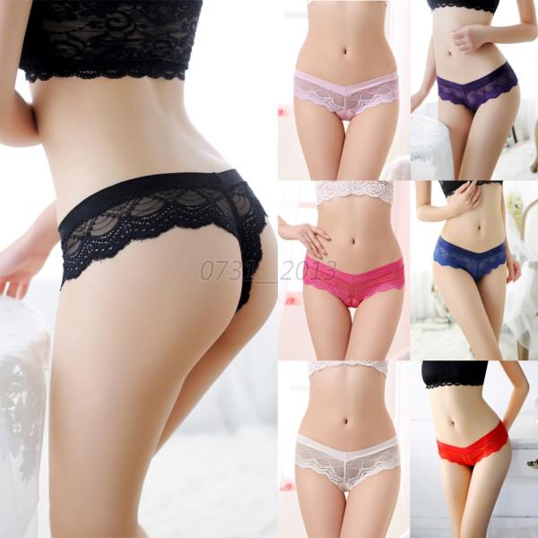 Women Lace Lingerie G String Briefs Underwear Panties T String Thongs